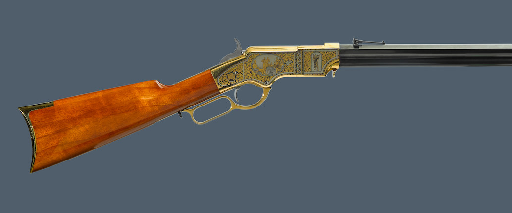 Bonhams : A Civil War Commemorative Henry rifle by Uberti