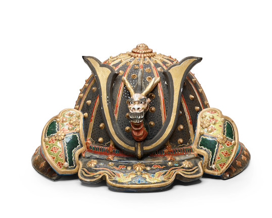 Bonhams : A Satsuma model of a kabuto (helmet) Meiji era (1868-1912 ...
