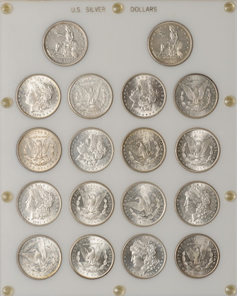 Bonhams : US SILVER DOLLARS TYPE SETS IN CAPITAL PLASTICS HOLDERS