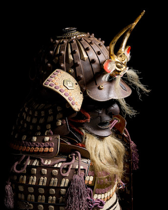 Bonhams : A white-laced russet-iron armor Edo period (1615-1868), 19th ...