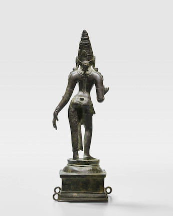 Bonhams : A COPPER ALLOY FIGURE OF PARVATI TAMIL NADU, CHOLA PERIOD ...