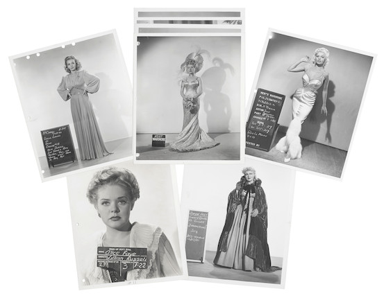 Bonhams : A group of vintage wardrobe test photos of Jayne Mansfield ...