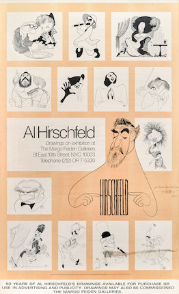 Bonhams : An Al Hirschfeld exhibition poster