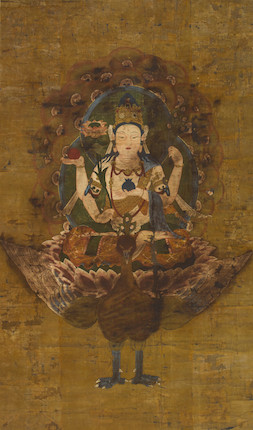 Bonhams : Anonymous Kujaku Myo-oMuromachi period (1333-1573), 16th century