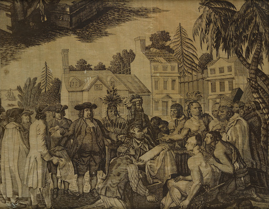 Bonhams : PENN, WILLIAM. 1644-1718. WEST, BENJAMIN. 1738-1820. Penn's ...