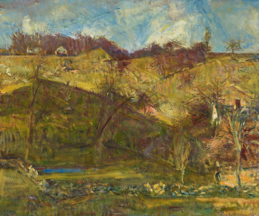 Bonhams : Charles Harold Davis (1856-1933) In Golden Light 25 x 30in ...