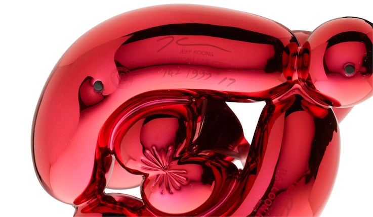 Bonhams : Jeff Koons (born 1955); Balloon Rabbit (Red);