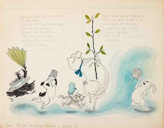 Bonhams : ARCHIVE OF ORIGINAL ART FOR AN UNREALIZED HILARY KNIGHT ...