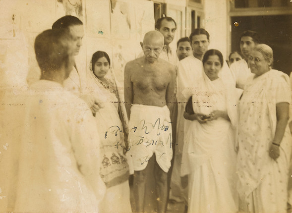 Bonhams : Gandhi, Mohandas Karamchand. 1869-1948. The Harijan Tour and ...