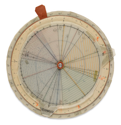 Bonhams : NASA HAND-MADE CIRCULAR SLIDE RULE.