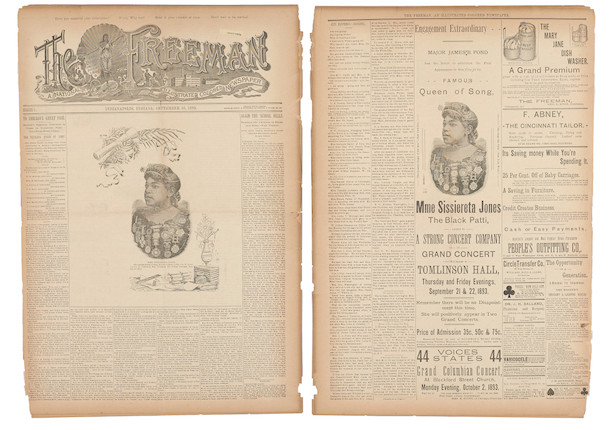 Bonhams : FIRST AFRICAN-AMERICAN ILLUSTRATED NEWSPAPER. The Freeman, A ...