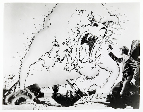 Bonhams : A Forbidden Planet animation drawing of the Id monster