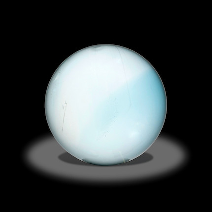 Bonhams : Large, Rare Blue Topaz Sphere with Phantoms