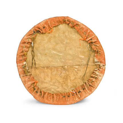 Bonhams : A He Nupa Wanica (Joseph No Two Horns) painted hide shield cover
