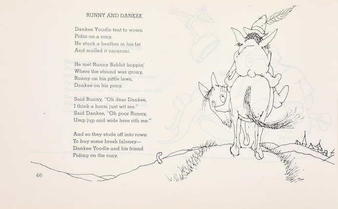 Bonhams : SILVERSTEIN, SHEL. 1930-1999. Runny Babbit A Billy Sook. New ...