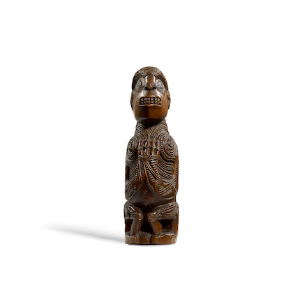 Bonhams : Exceptional Maori Digging Stick Step, New Zealand
