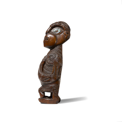 Bonhams : Exceptional Maori Digging Stick Step, New Zealand