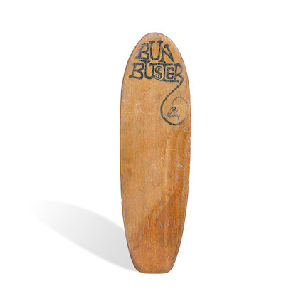 Bonhams : A Bun Buster skateboard by Cooley