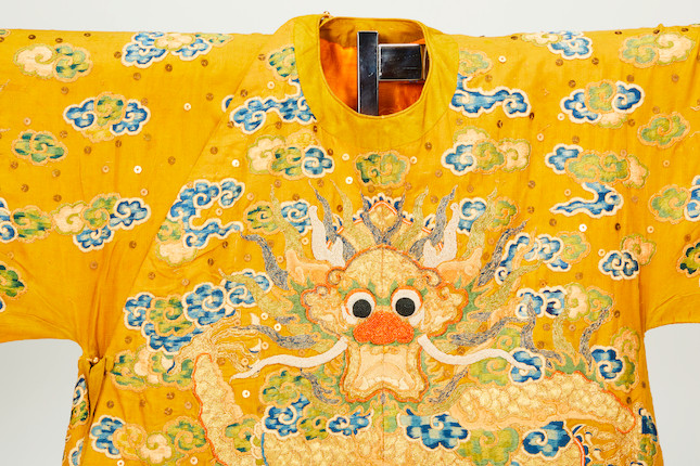 Bonhams : AN UNUSUAL VIETNAMESE EMPEROR'S COURT ROBE, Longpao Nguyên ...