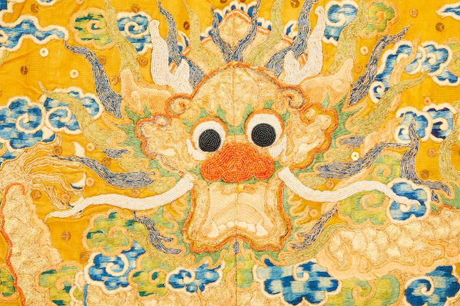 Bonhams : AN UNUSUAL VIETNAMESE EMPEROR'S COURT ROBE, Longpao Nguyên ...