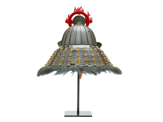 Bonhams : An inlaid iron suji kabuto Edo period (1615-1868), 17th century