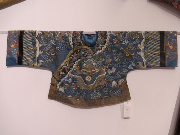 Bonhams : A CHINESE woman's Kesi silk riding jacket, MAGUA Early 19th ...
