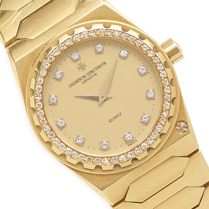 Bonhams : VACHERON & CONSTANTIN GOLD AND DIAMOND '222' WRISTWATCH