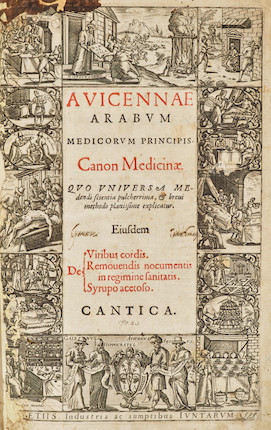 Bonhams : AVICENNA. 980-1037. Arabum medicorum principis. Venice Giunta ...