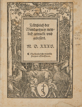 Bonhams : GERSDORFF, HANS VON. C. 1455-1529. Feldtbuch der Wundartzney ...
