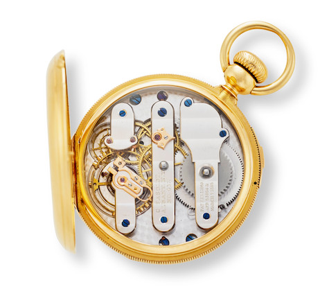 Bonhams : CHARLES FASOLDT, ALBANY, NY. A RARE 18K GOLD HUNTER CASED ...