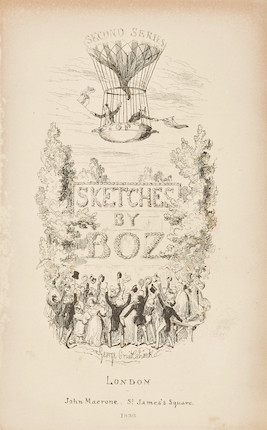Bonhams : DICKENS, CHARLES. 1812-1870. Sketches by Boz. London John ...