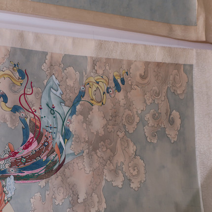 Bonhams : Li Jingwen (20th century) Two paintings of Figures