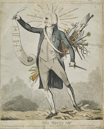 Bonhams : 18TH CENTURY TORY CARTOONS GILLRAY, ROWLANDSON, CRUIKSHANK. 4 ...