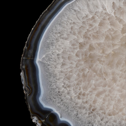 Bonhams : Large Agate Geode Slab with Agatized Border