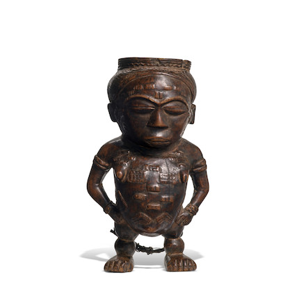 Bonhams : Wongo Cephalomorphic Palm Wine Cup, Democratic Republic of ...