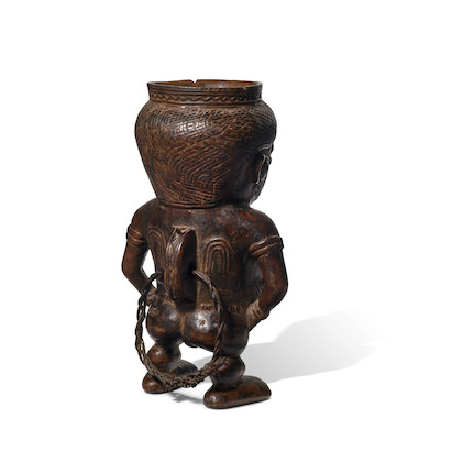 Bonhams : Wongo Cephalomorphic Palm Wine Cup, Democratic Republic of ...
