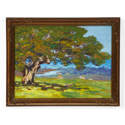 Bonhams : Lillie May Nicholson (1884-1964) Monterey Bay from Under the ...