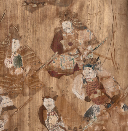 Bonhams : An EMA (VOTIVE PANEL) FEATURING THE 24 KNIGHTS OF THE KURODA ...