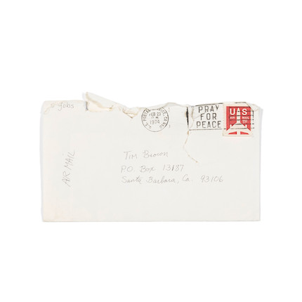 Bonhams : JOBS, STEVE. 1955-2011. STEVE JOBS REVEALS HIS SPIRITUAL SIDE ...