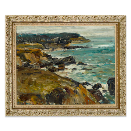 Bonhams : Maurice Logan (1886-1977) Coastal View 24 x 30in framed 30 x 36in