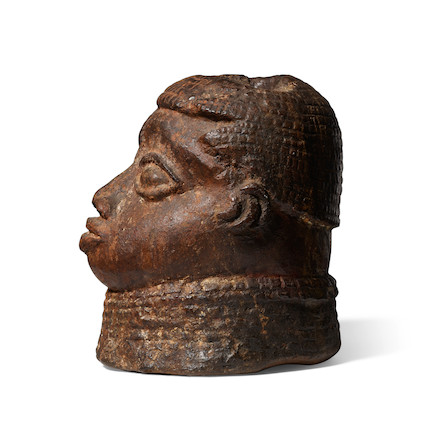 Bonhams : Edo Commemorative Head of an Oba, Benin Kingdom, Nigeria, ca ...