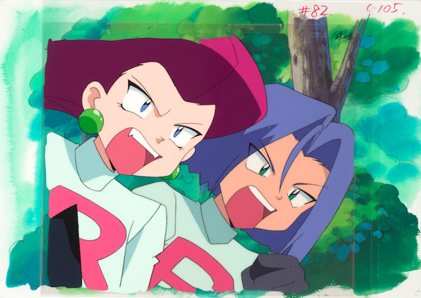 Bonhams : Pokémon Team Rocket Musashi (Jessie) & Kojiro (James), OLM ...