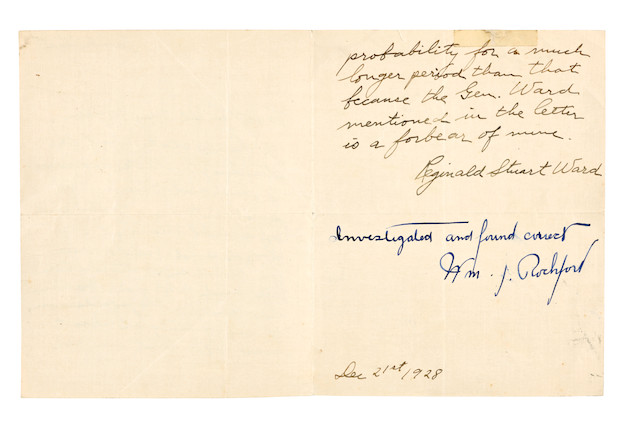 Bonhams : WASHINGTON, GEORGE. 1732-1799. Letter Signed (Go Washington ...
