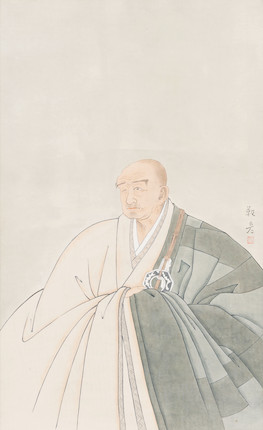 Bonhams : YASUDA YUKIHIKO (1884-1978) Buddhist Abbot Taisho (1912-1926 ...