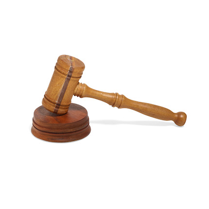 Bonhams : A RUTH BADER GINSBURG WOODEN JUDGE'S GAVEL. Mixed wood gavel ...