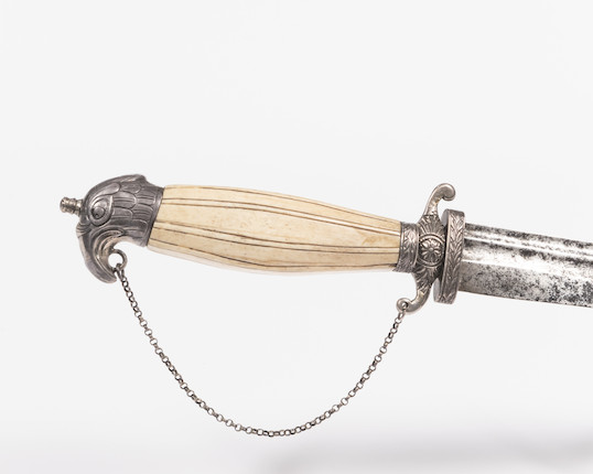 Bonhams Skinner : Silver Hilted Eagle Pommel Officer's Sword
