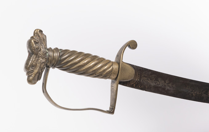 Bonhams Skinner : Unique Two-headed Eagle Pommel Infantry or Artillery ...