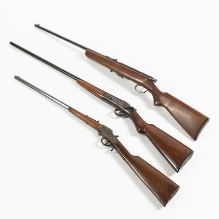 Bonhams Skinner : Three 20th Century Sporting Arms Curio or Relic firearm