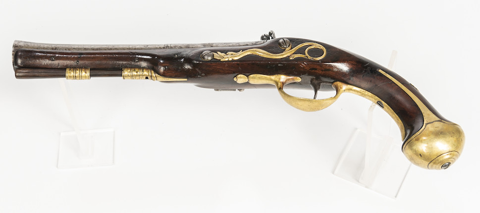 Bonhams Skinner : Flared Muzzle Flintlock Pistol