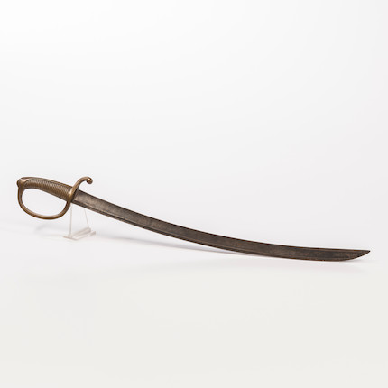Bonhams Skinner : Brass Hilted French Imported Artillery Saber and a ...